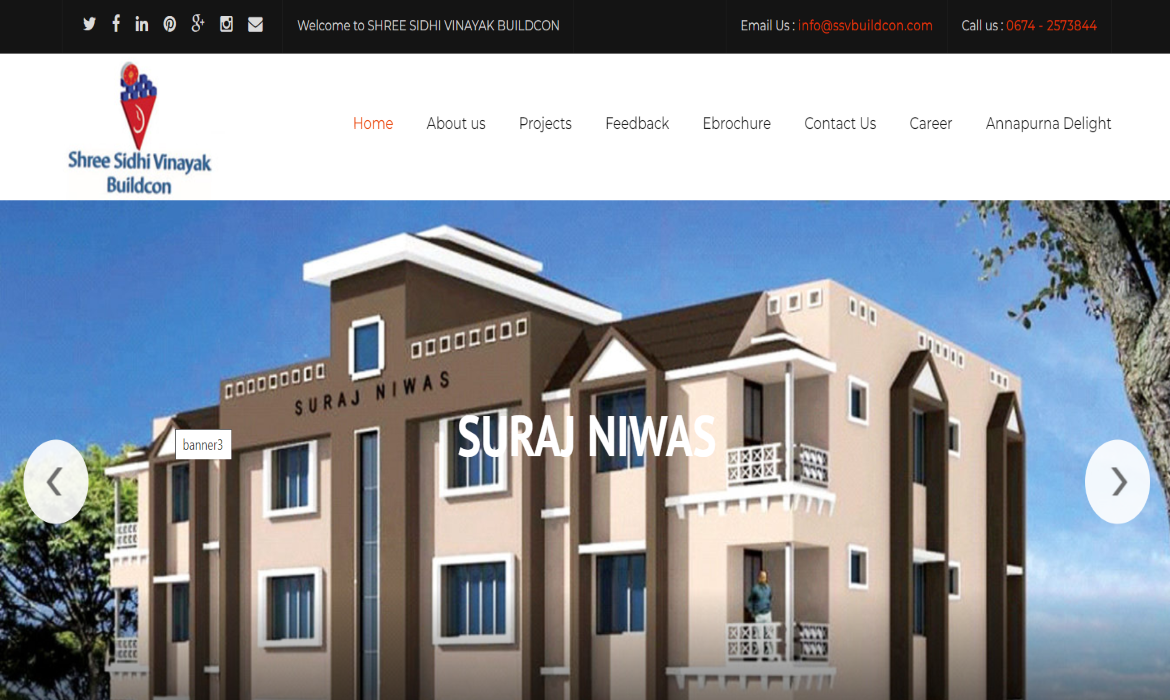 SSV Buildcon Pvt. Ltd. - Aditya Hosting